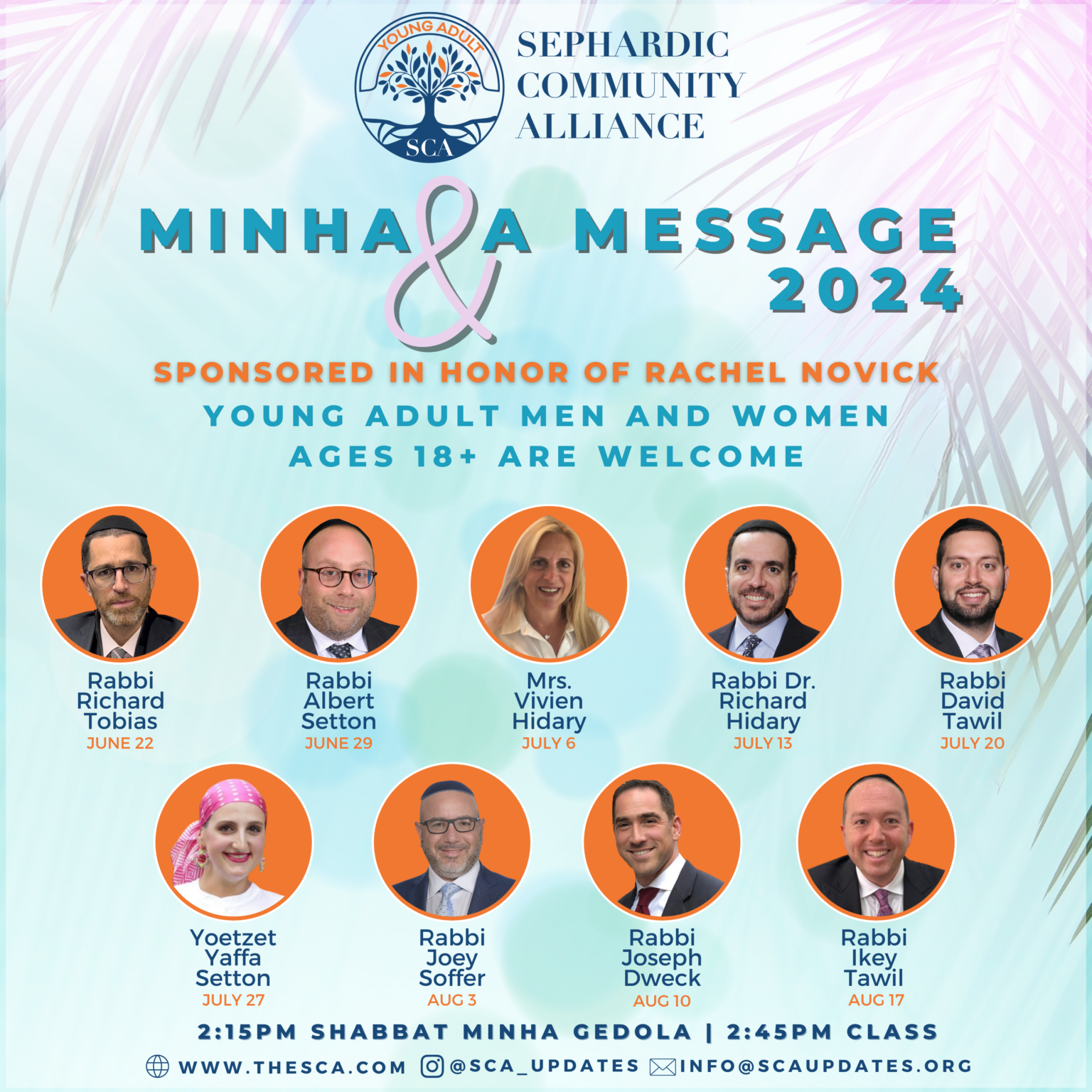 Minha and a Message 2024 – Sephardic Community Alliance